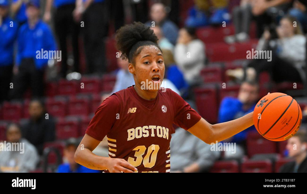 Boston College guard T'Yana Todd (30) during an NCAA basketball game ...