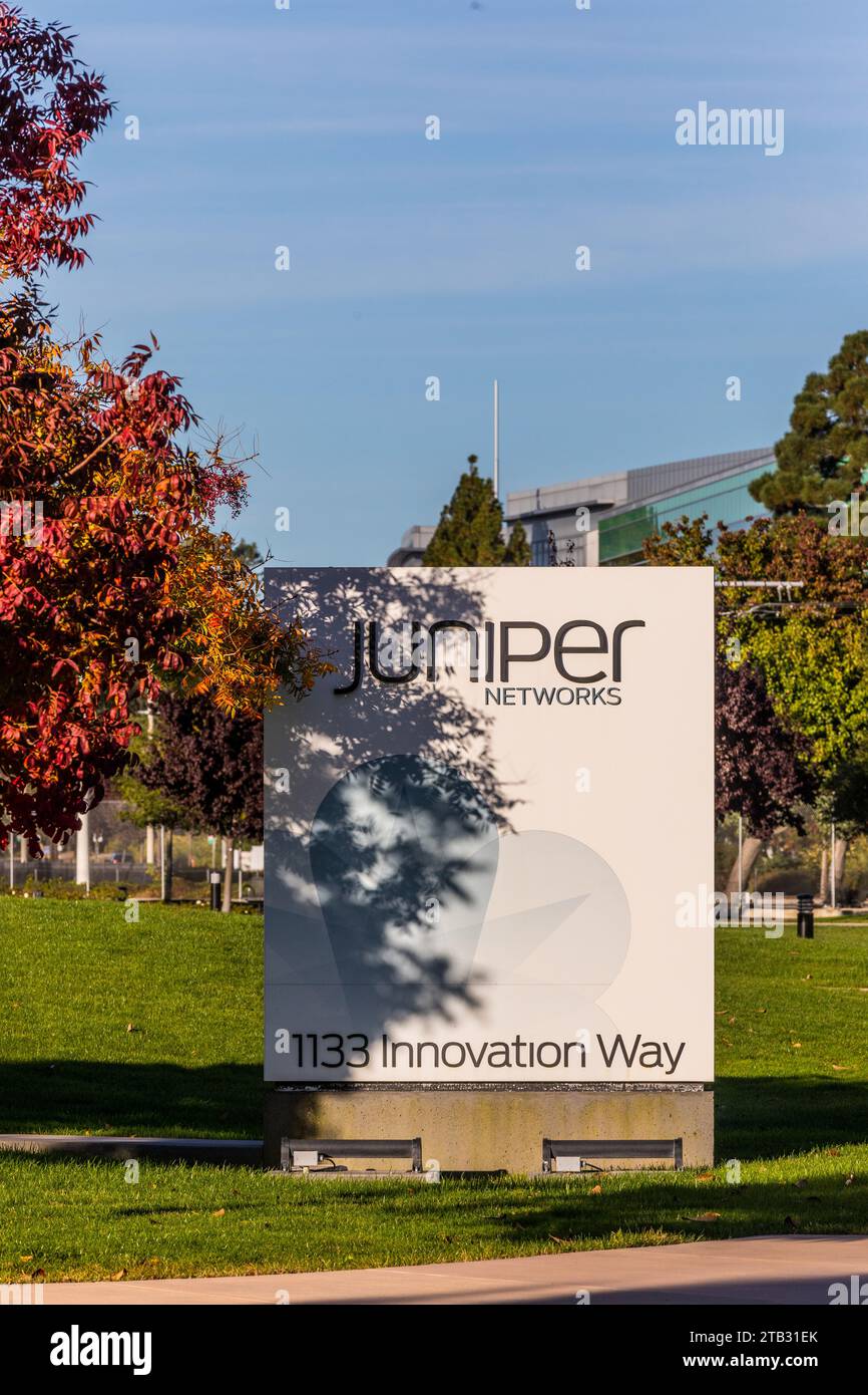 Juniper Networks headquarters in Sunnyvale California USA Stock Photo ...