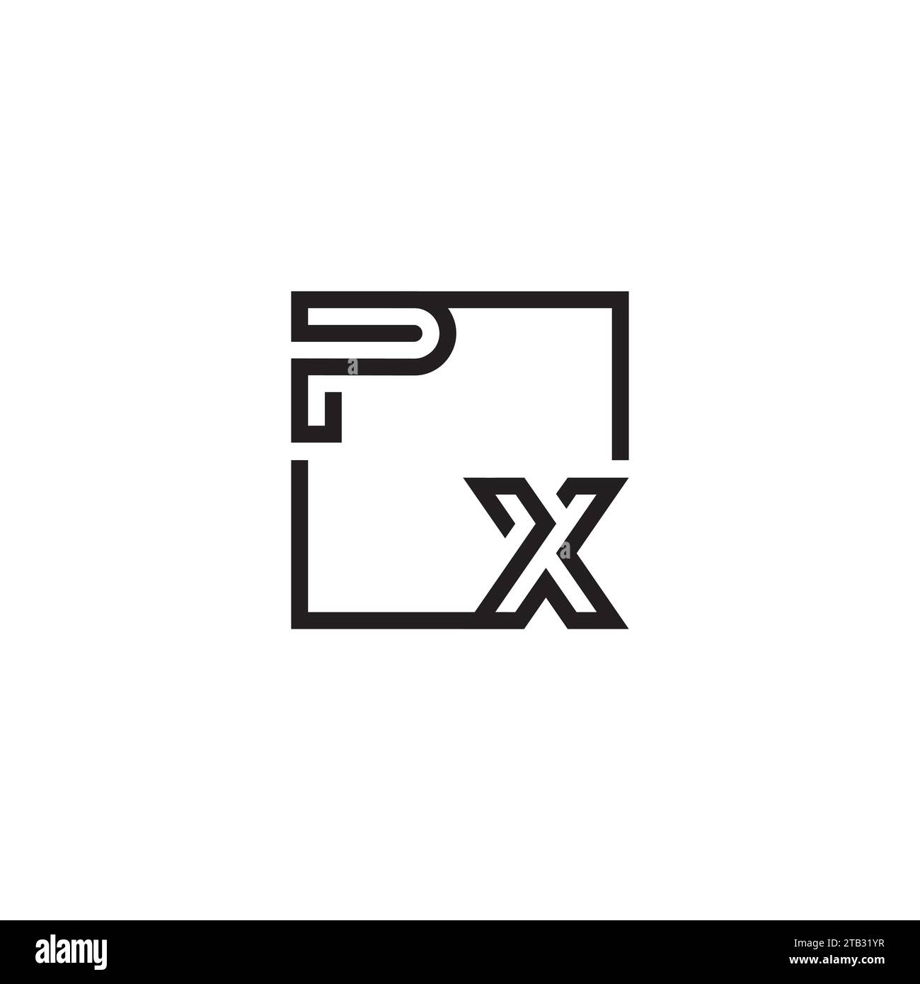 PX initial logo letters in high quality professional design that will ...