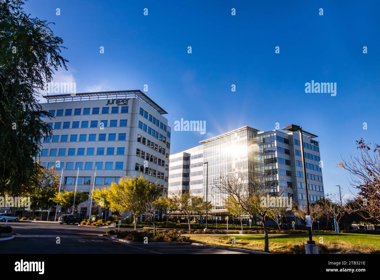 Juniper Networks headquarters in Sunnyvale California USA Stock Photo ...
