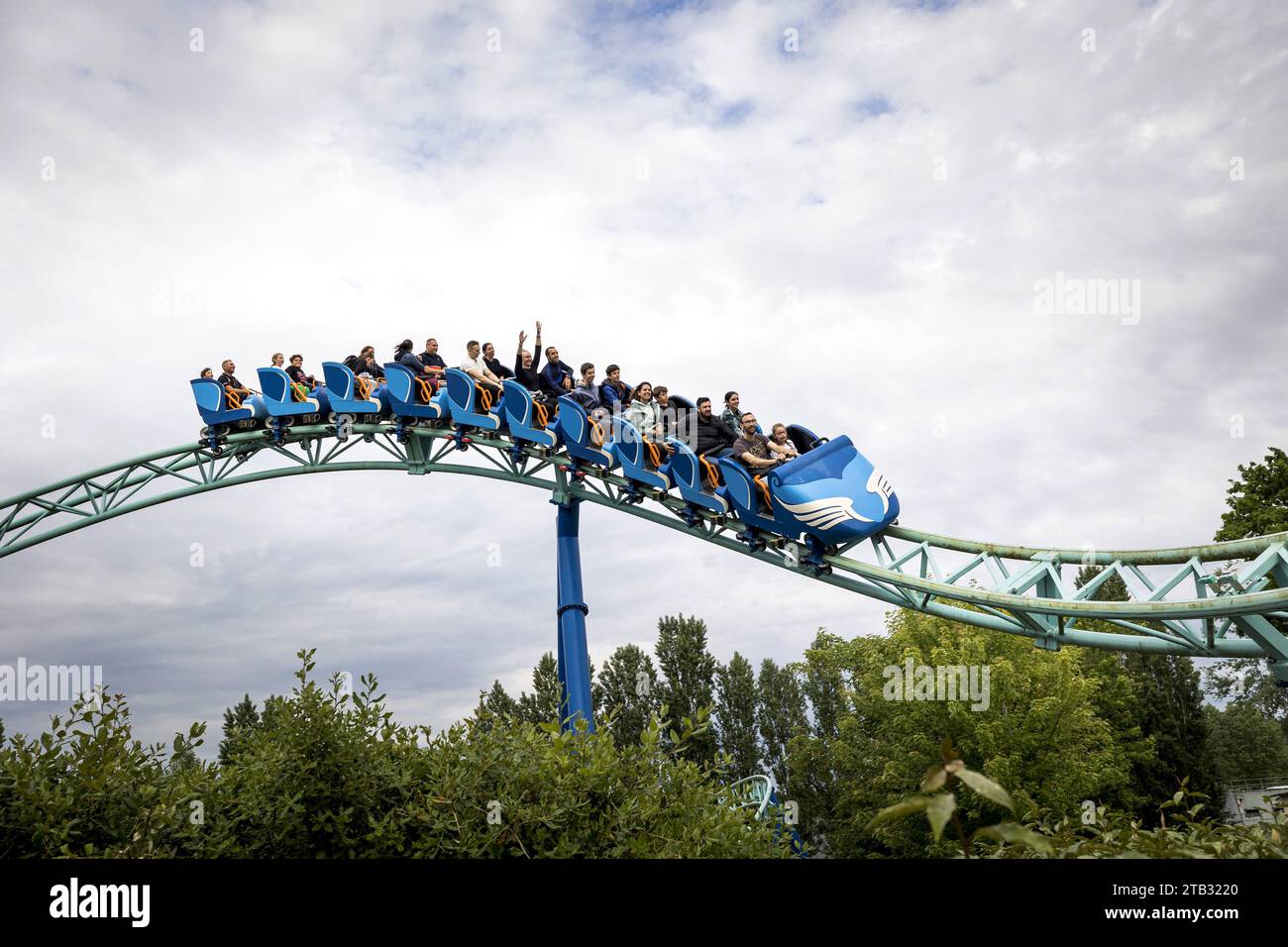 Plailly , theme park “Parc Asterix” (Paris area): the "Pegase Express ...