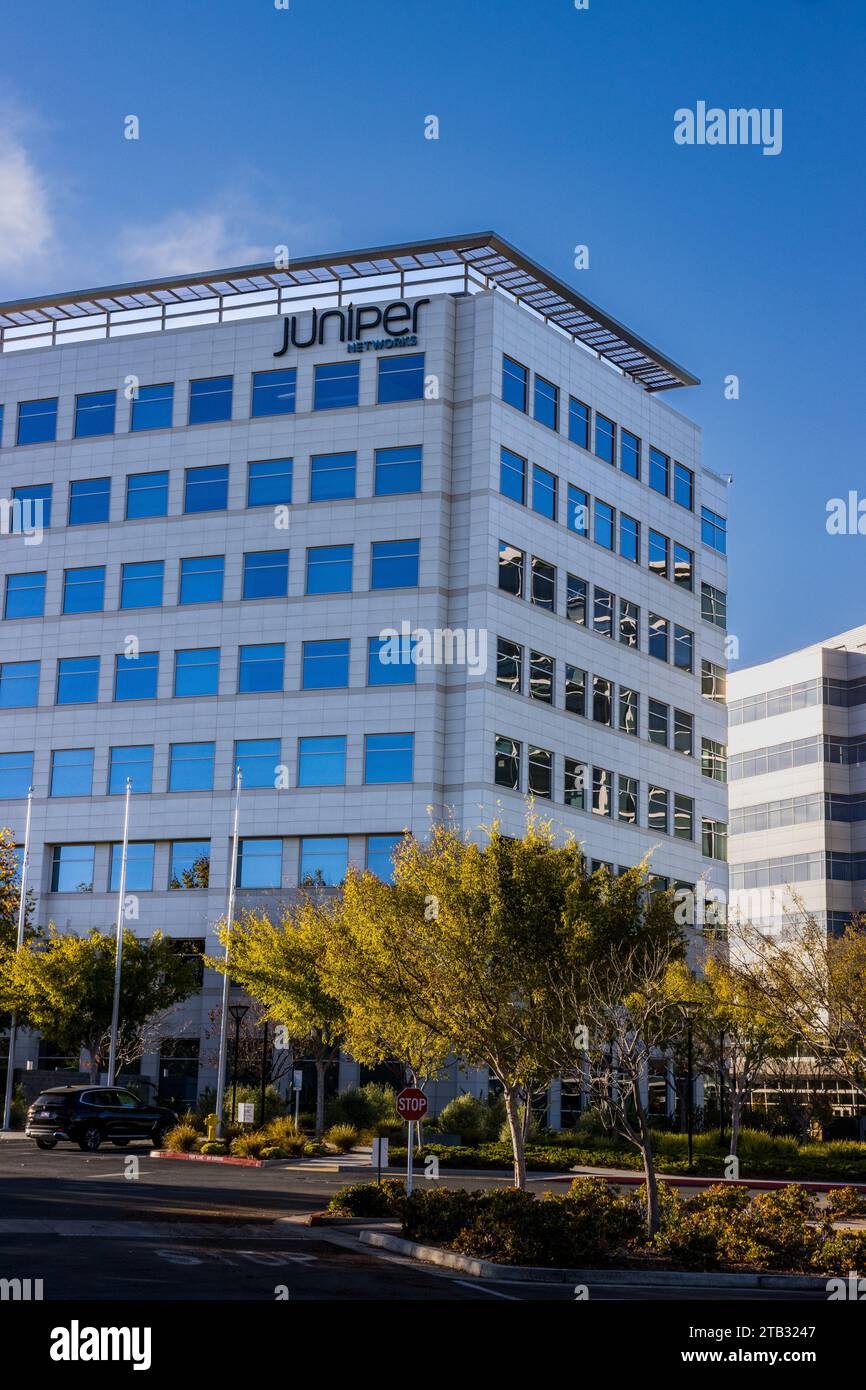 Juniper Networks headquarters in Sunnyvale California USA Stock Photo ...