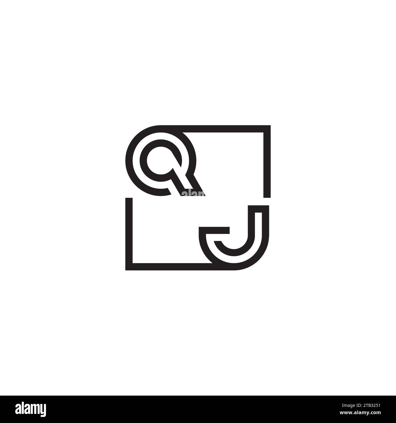 QJ initial logo letters in high quality professional design that will ...