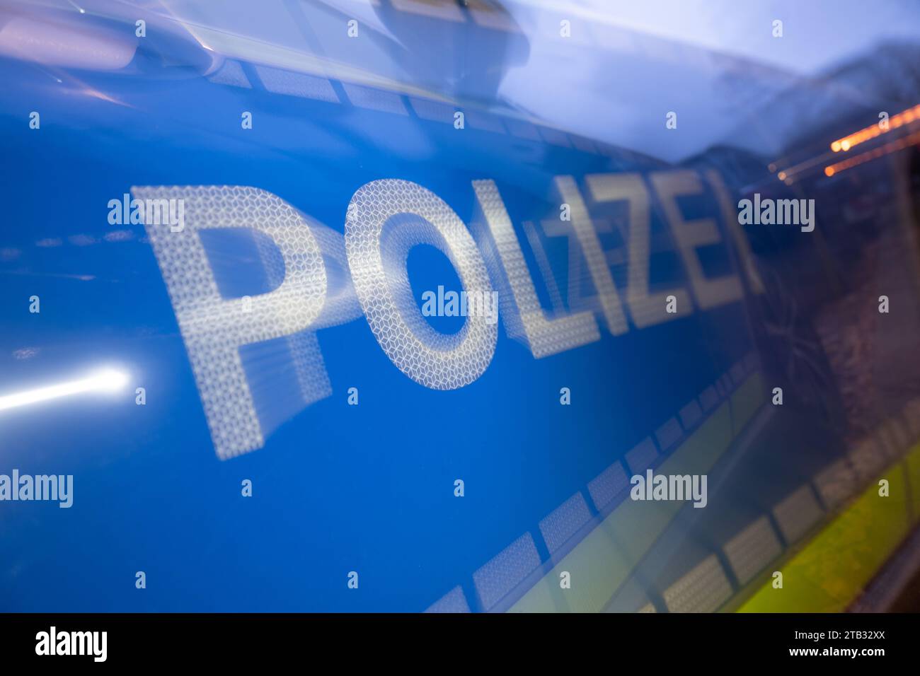 Stuttgart, Germany. 30th Nov, 2023. The word police can be seen on the ...