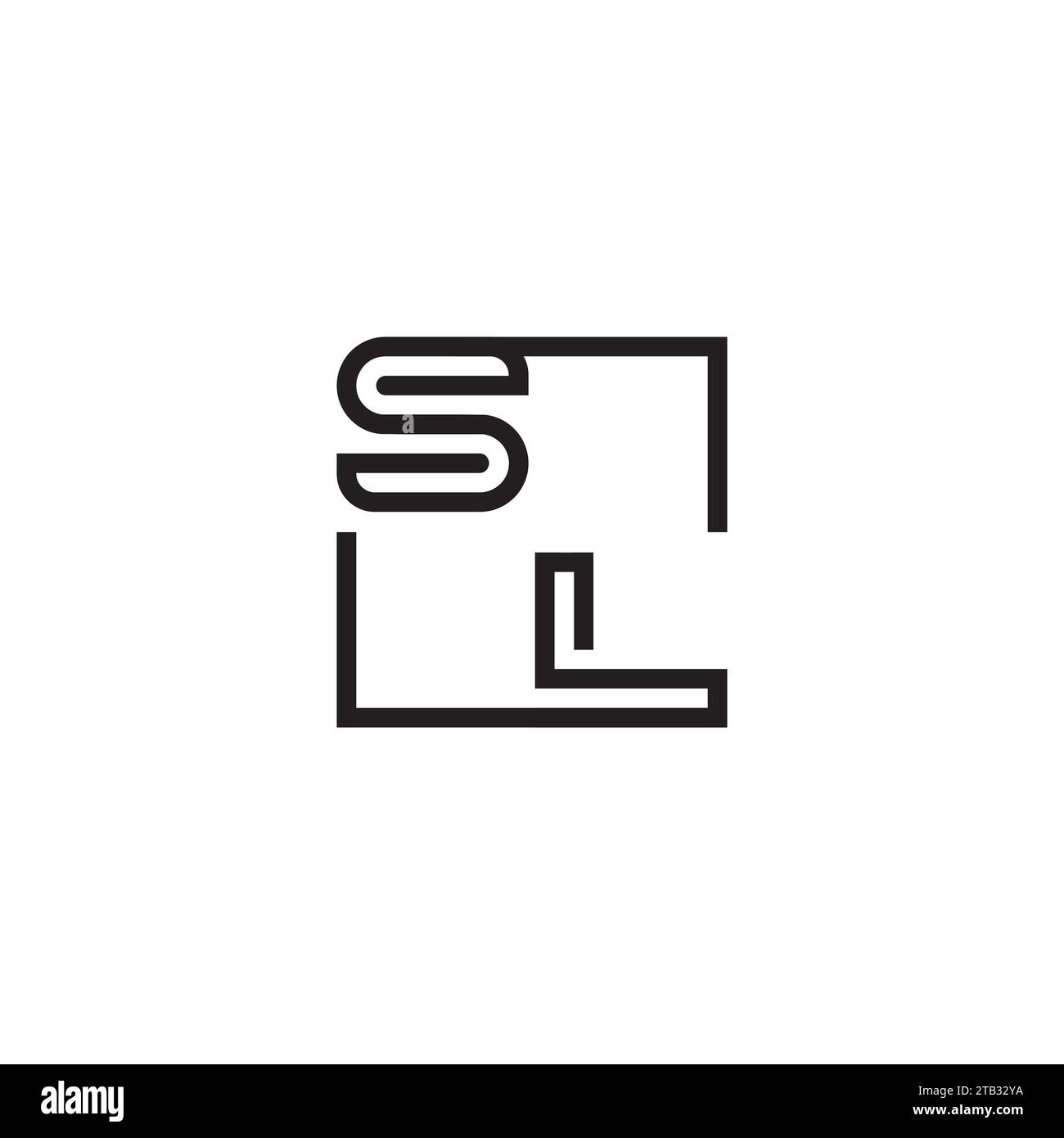 Letter sl logo Black and White Stock Photos & Images - Alamy