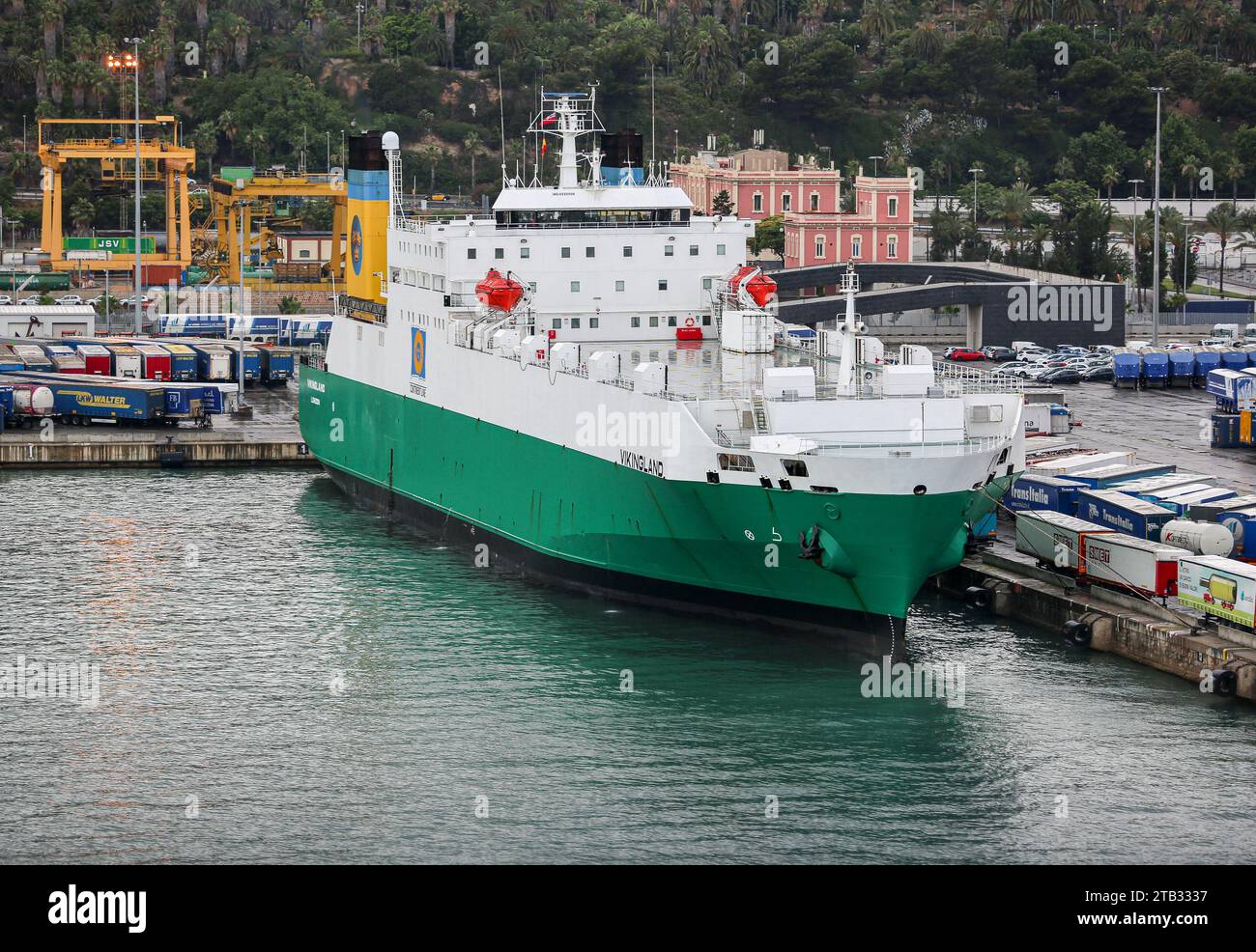 Ro-Ro cargo VIKINGLAND, vehicles carrier, Barcelona, Spain (2019 ...
