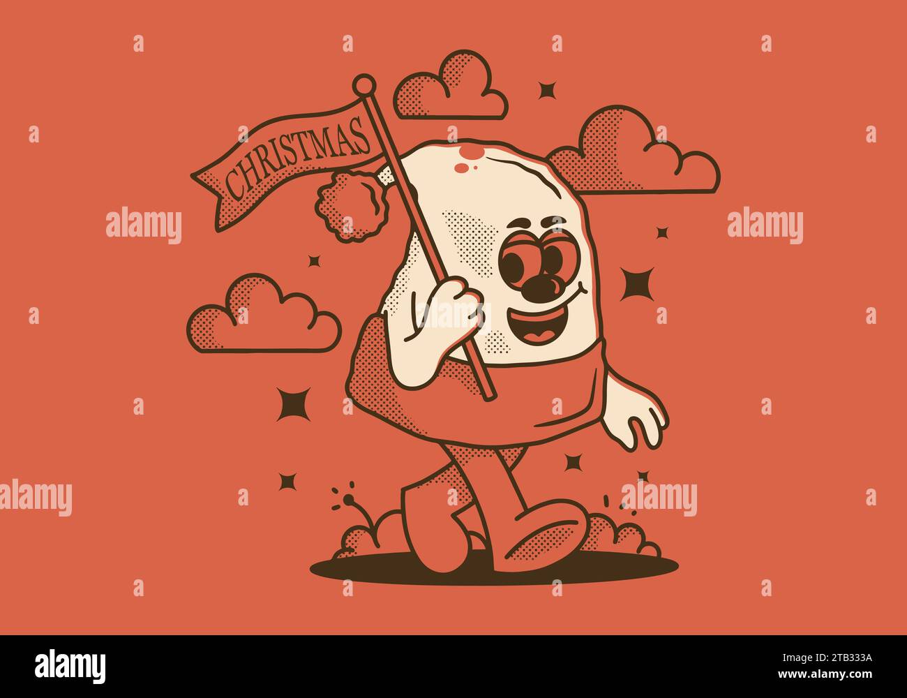 Retro 70s background christmas Stock Vector Images - Alamy