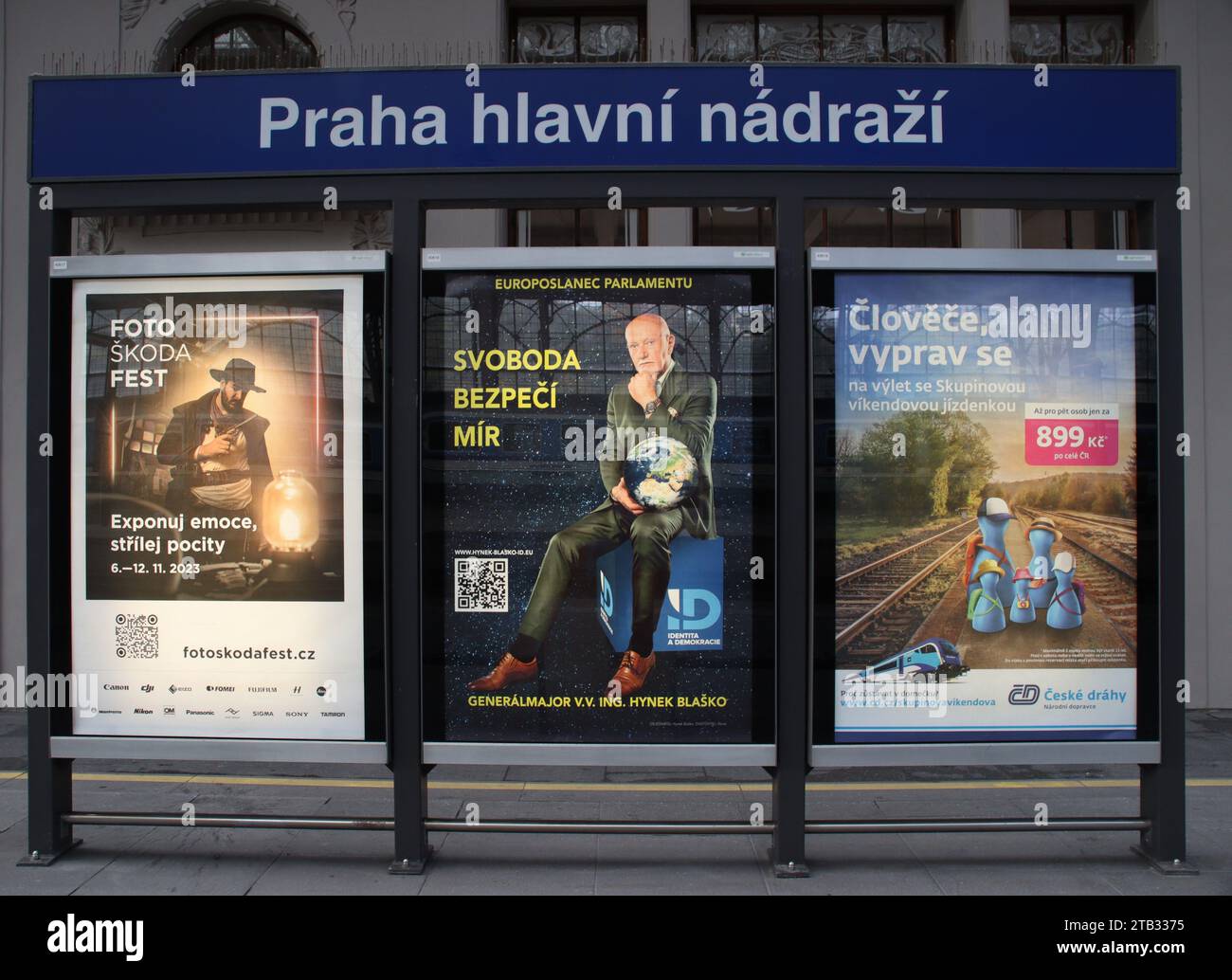 Praha hlavni nadrazi, Prague central station Stock Photo - Alamy