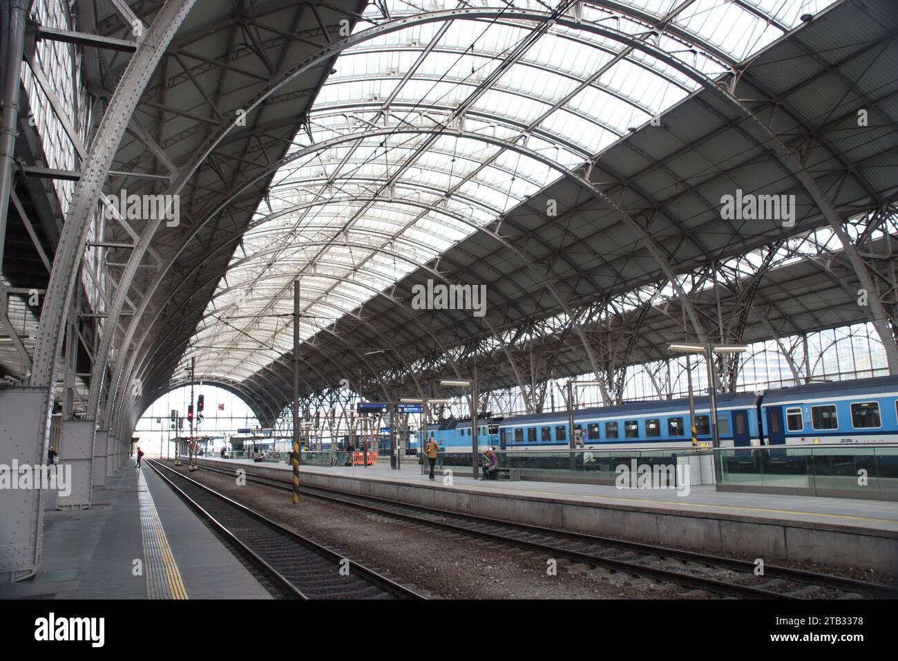 Praha hlavni nadrazi, Prague central station Stock Photo - Alamy