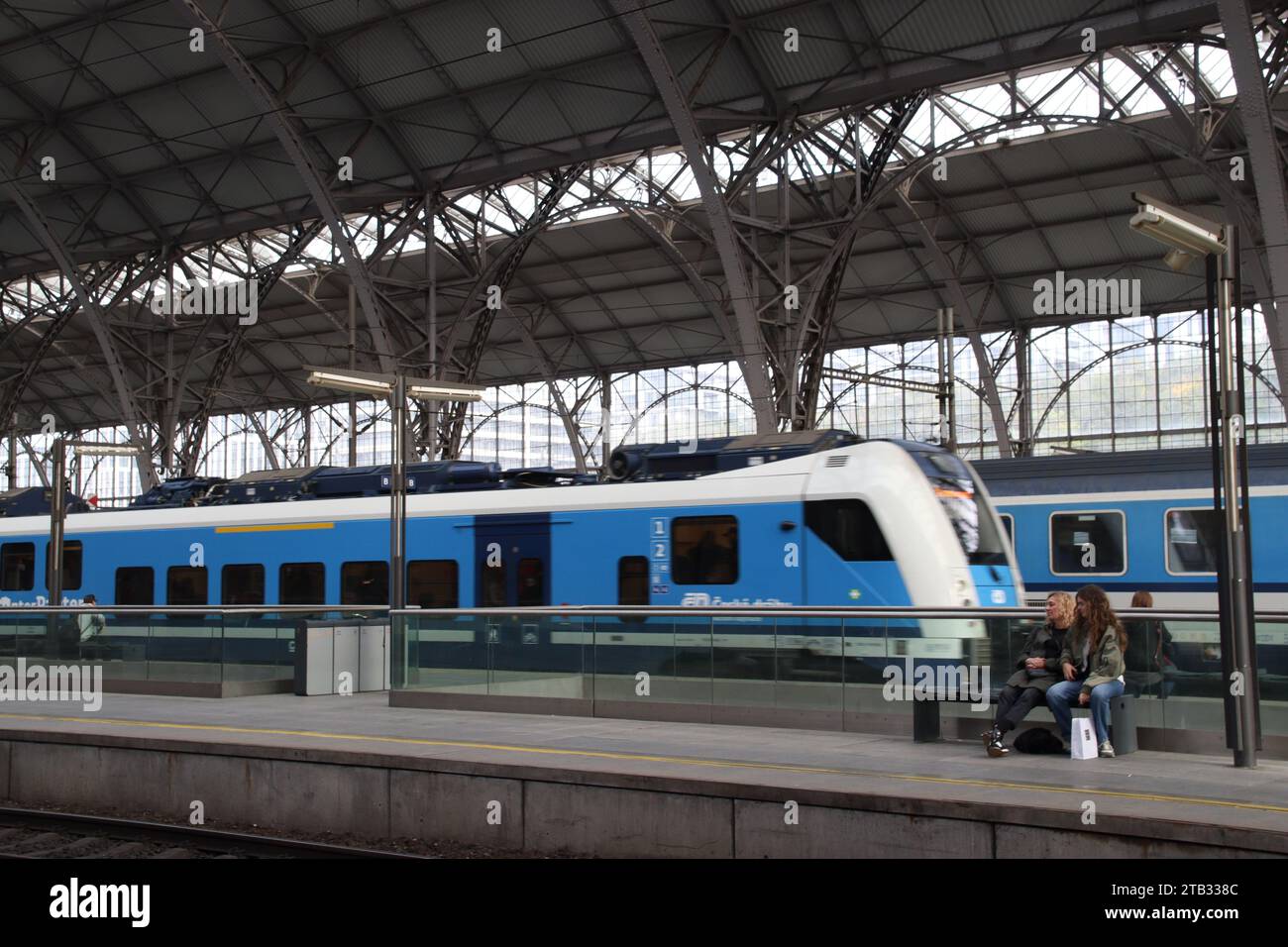 Praha hlavni nadrazi, Prague central station Stock Photo - Alamy