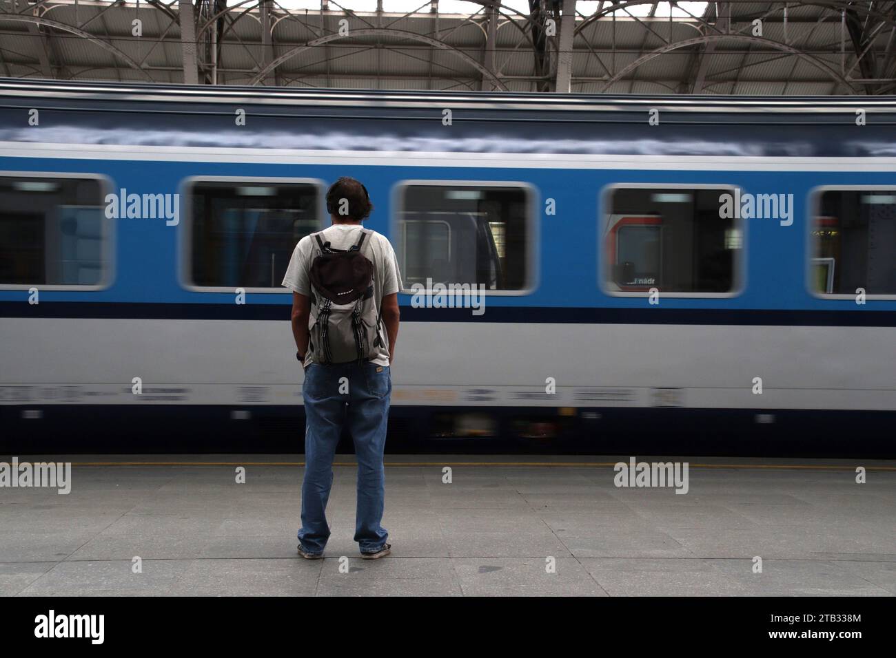 Praha hlavni nadrazi, Prague central station Stock Photo - Alamy
