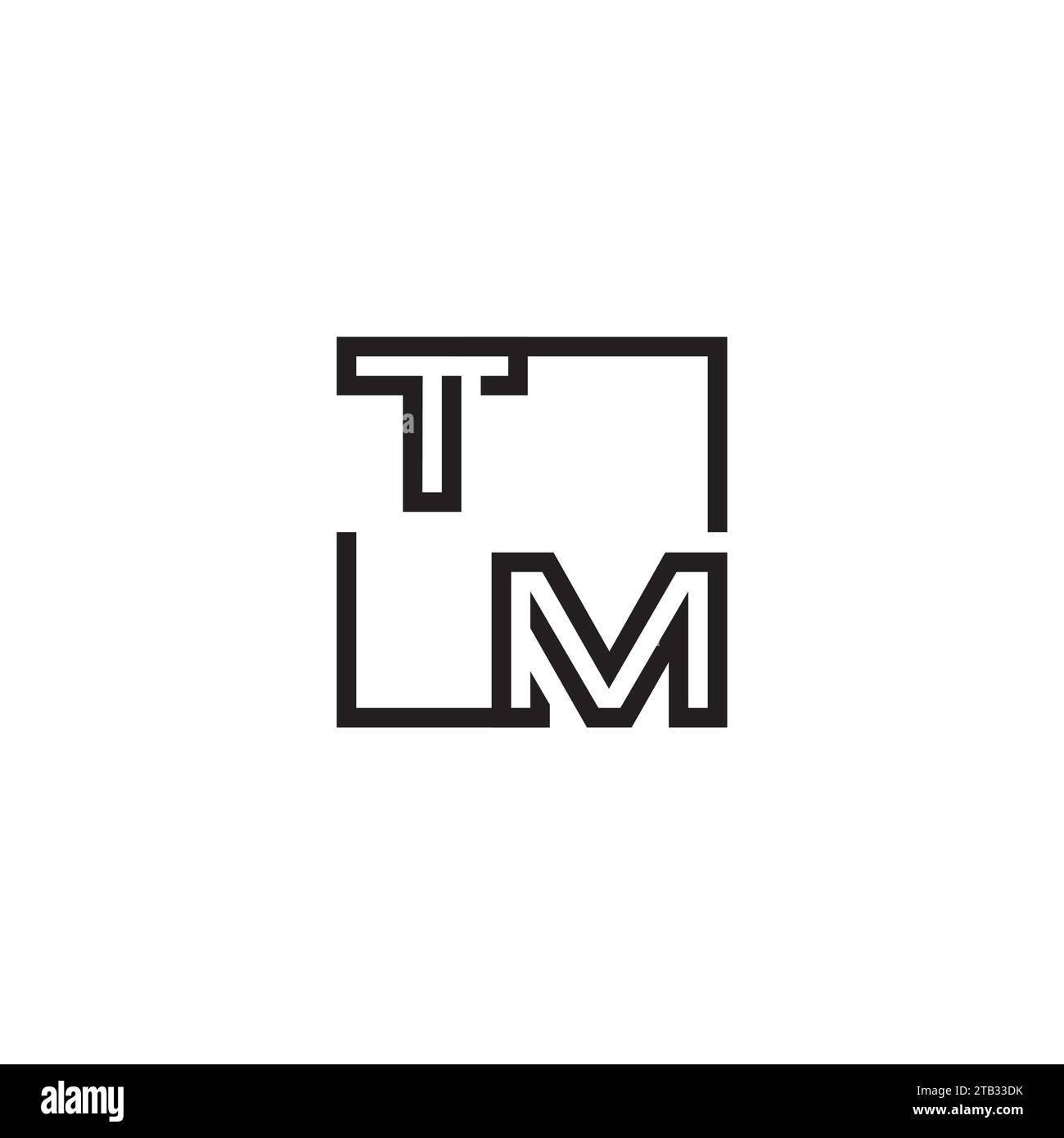 TM initial logo letters in high quality professional design that will ...