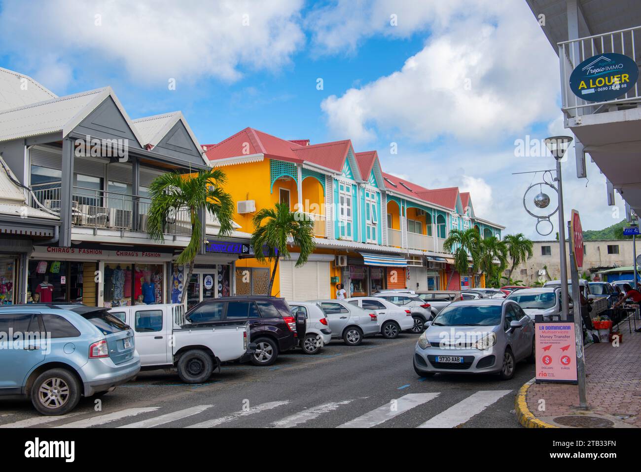Historic commercial building on Rue de la Mairie Street in historic ...