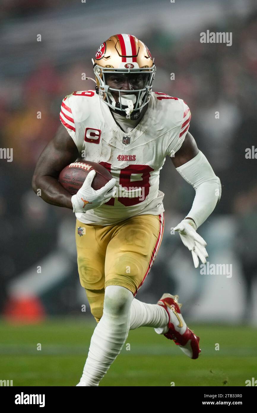 San Francisco 49ers' Deebo Samuel plays during an NFL football game ...
