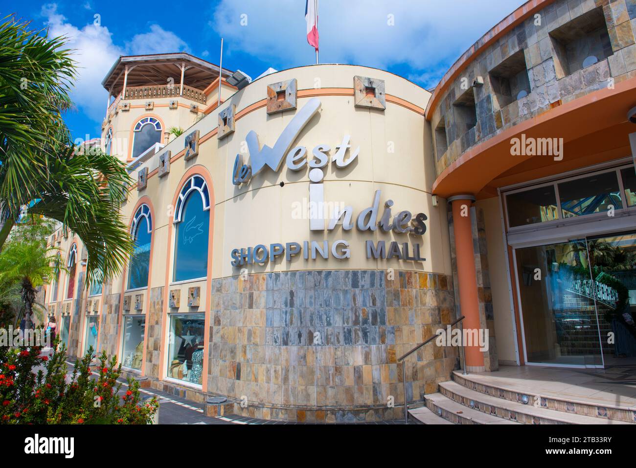 Le West Indies shopping mall in historic downtown Marigot, French ...