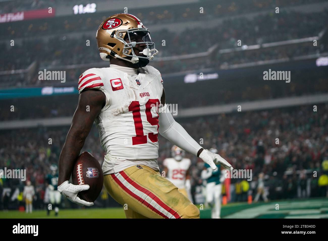 San Francisco 49ers' Deebo Samuel plays during an NFL football game ...