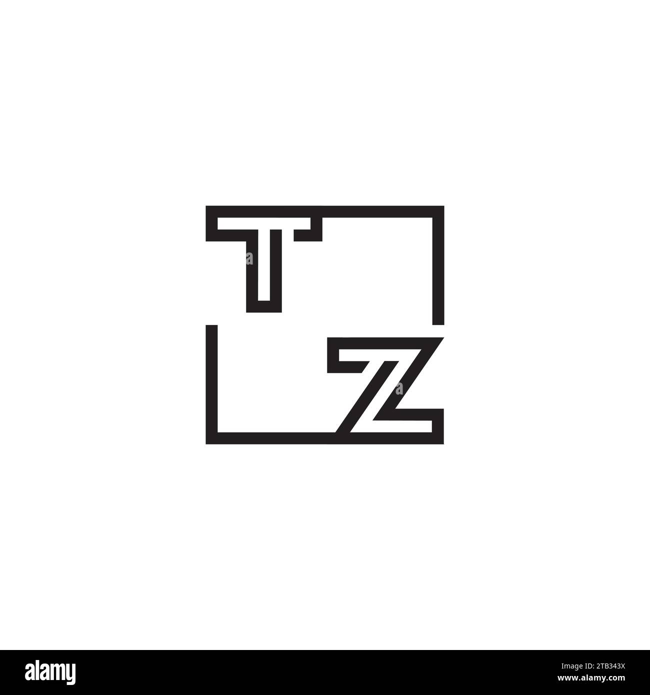 TZ initial logo letters in high quality professional design that will ...