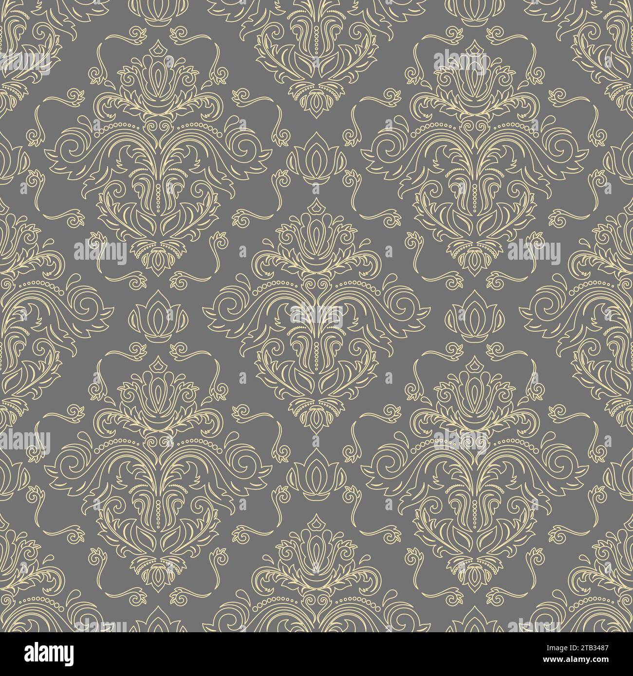 Orient vector classic pattern. Seamless abstract background with ...