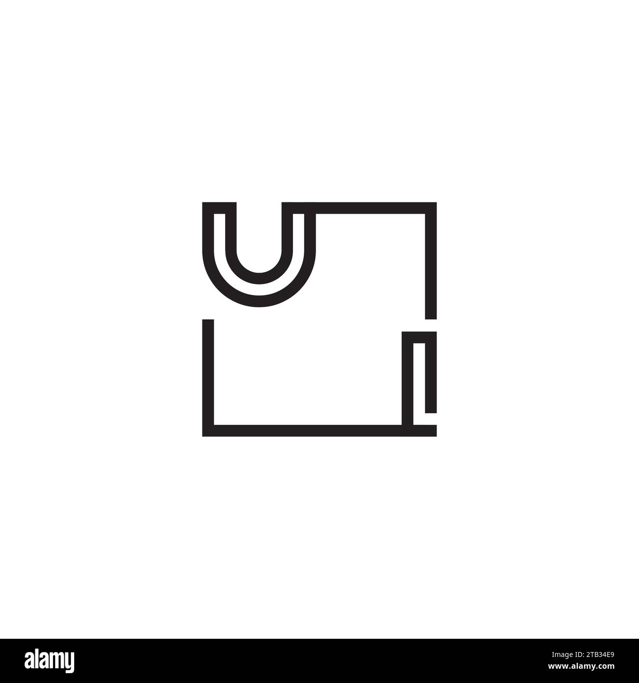 UI initial logo letters in high quality professional design that will ...