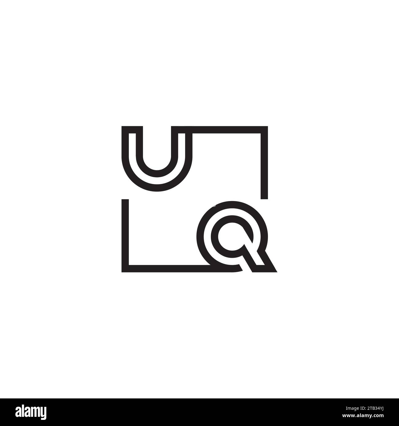 Uq logo Black and White Stock Photos & Images - Alamy