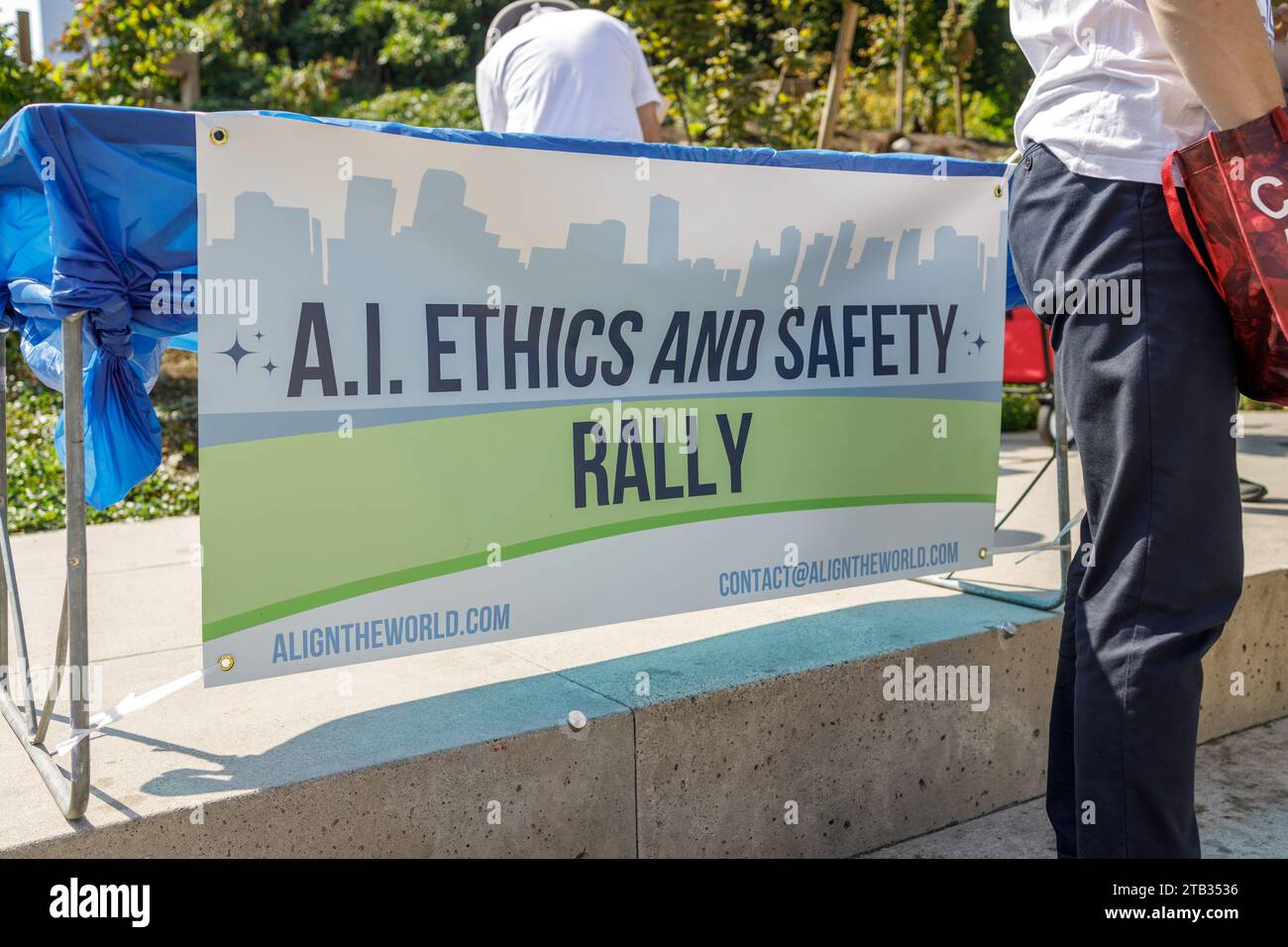 Vancouver, Canada - August 26,2023: A.I. Ethics and Safety Rally in ...