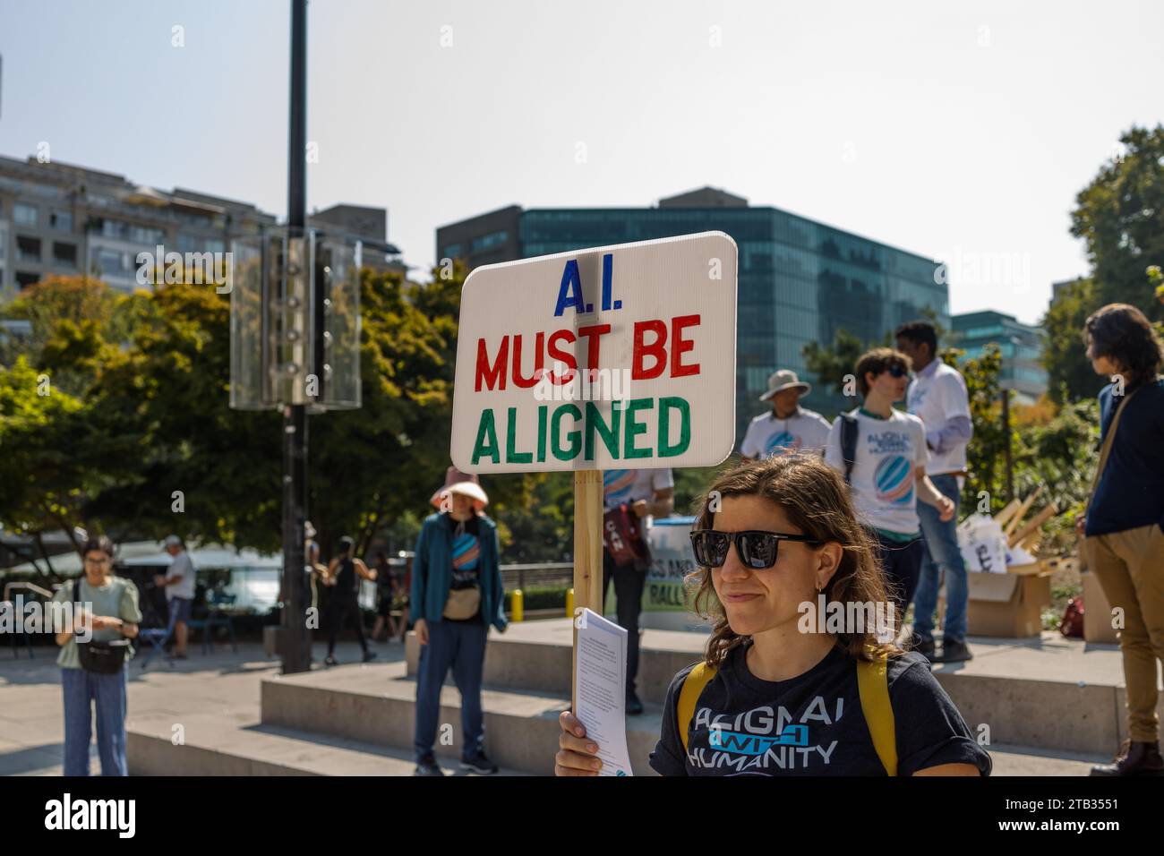 Vancouver, Canada - August 26,2023: A.I. Ethics and Safety Rally in ...