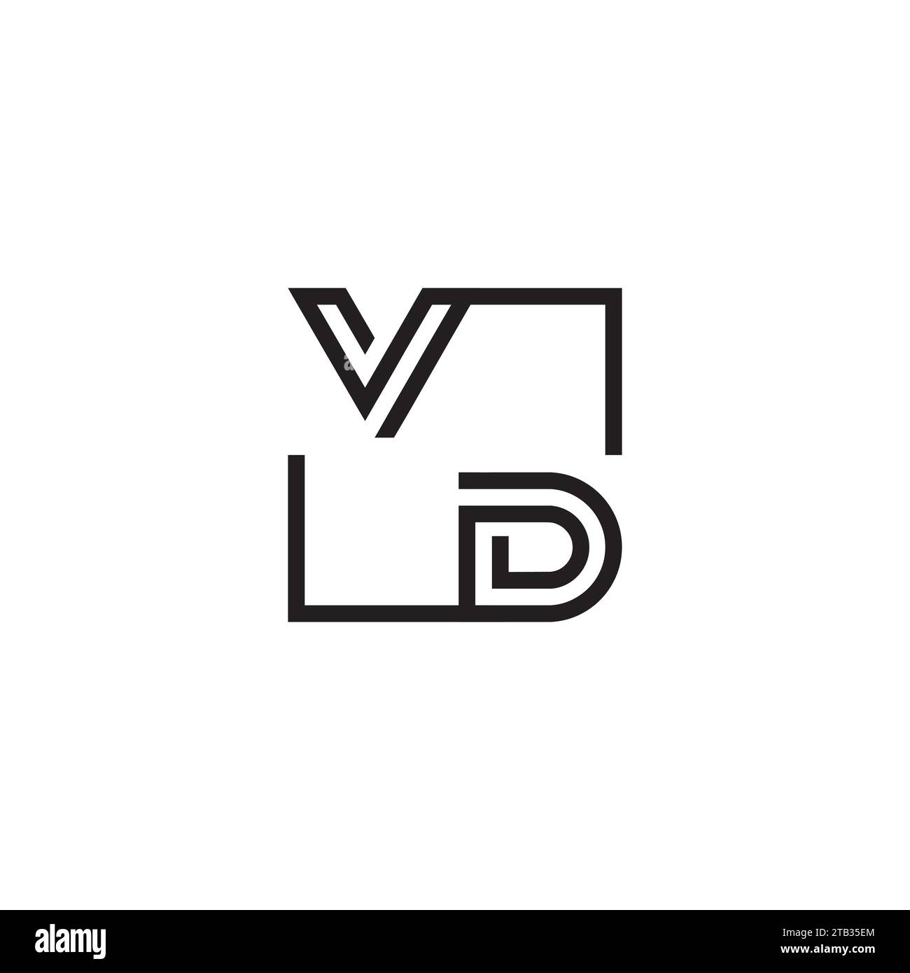 Vd logo design hi-res stock photography and images - Alamy