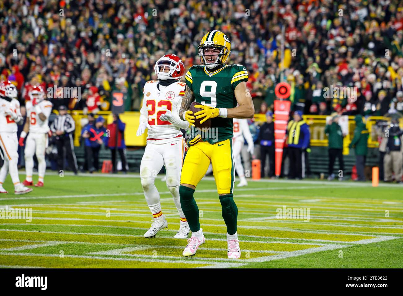 December 3, 2023: Green Bay Packers wide receiver Christian Watson (9 ...