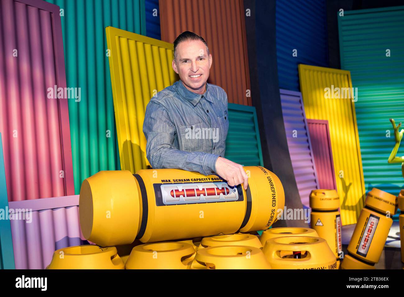 Pixar creative director Jay Ward poses during a visit to the Pixar ...