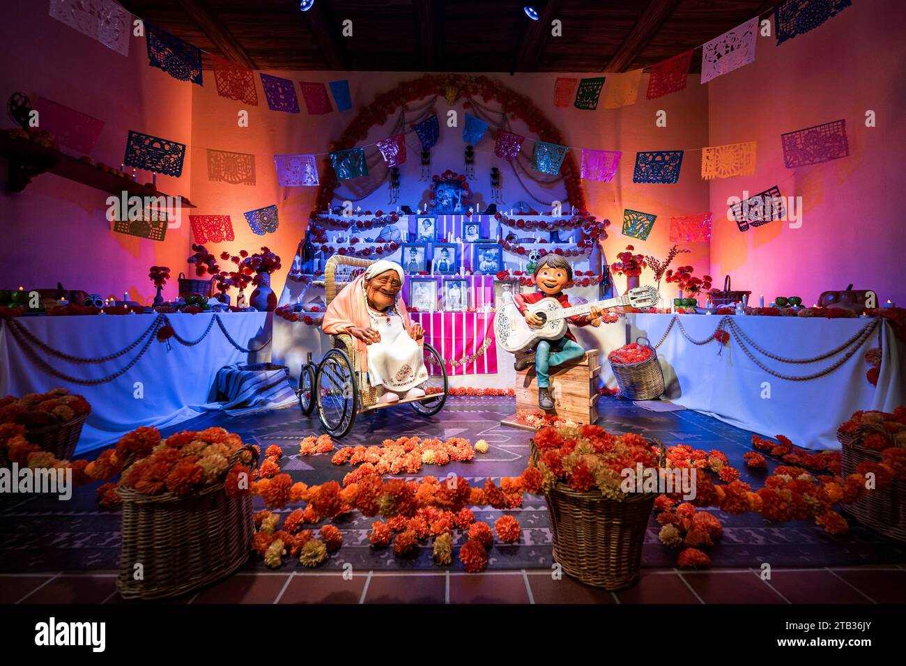 Characters from the movie 'Coco' during a visit to Pixar's Media Day ...