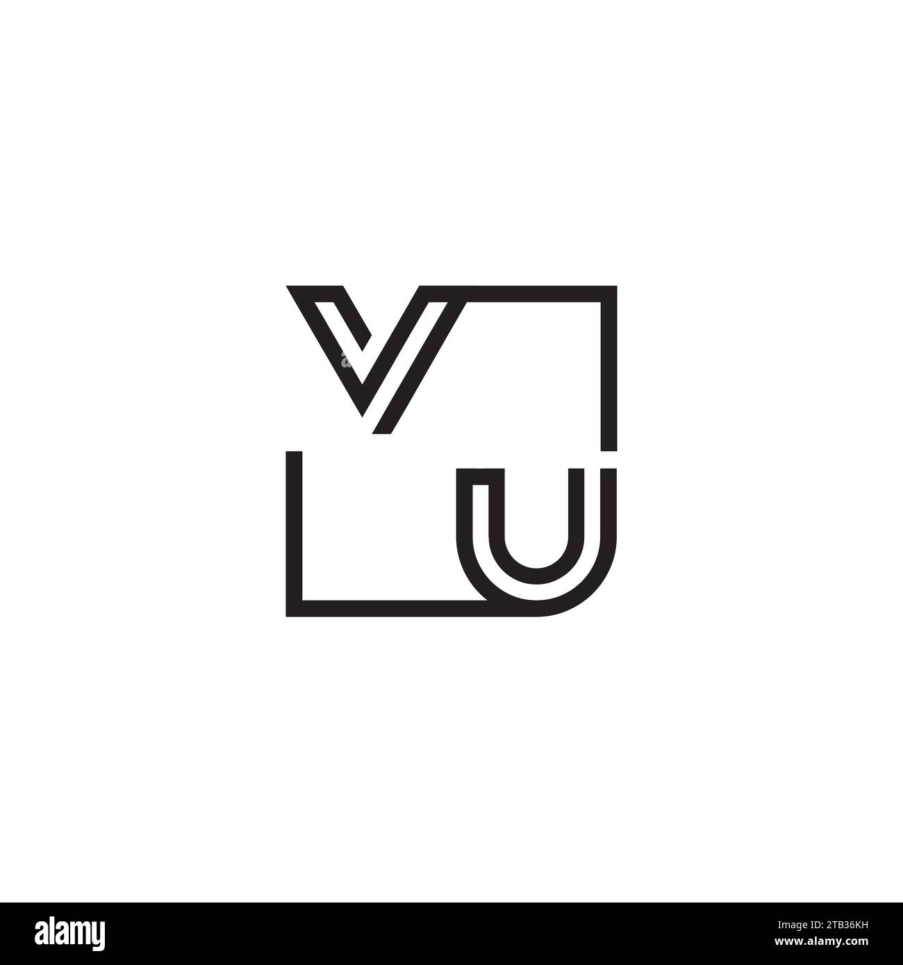 VU initial logo letters in high quality professional design that will ...