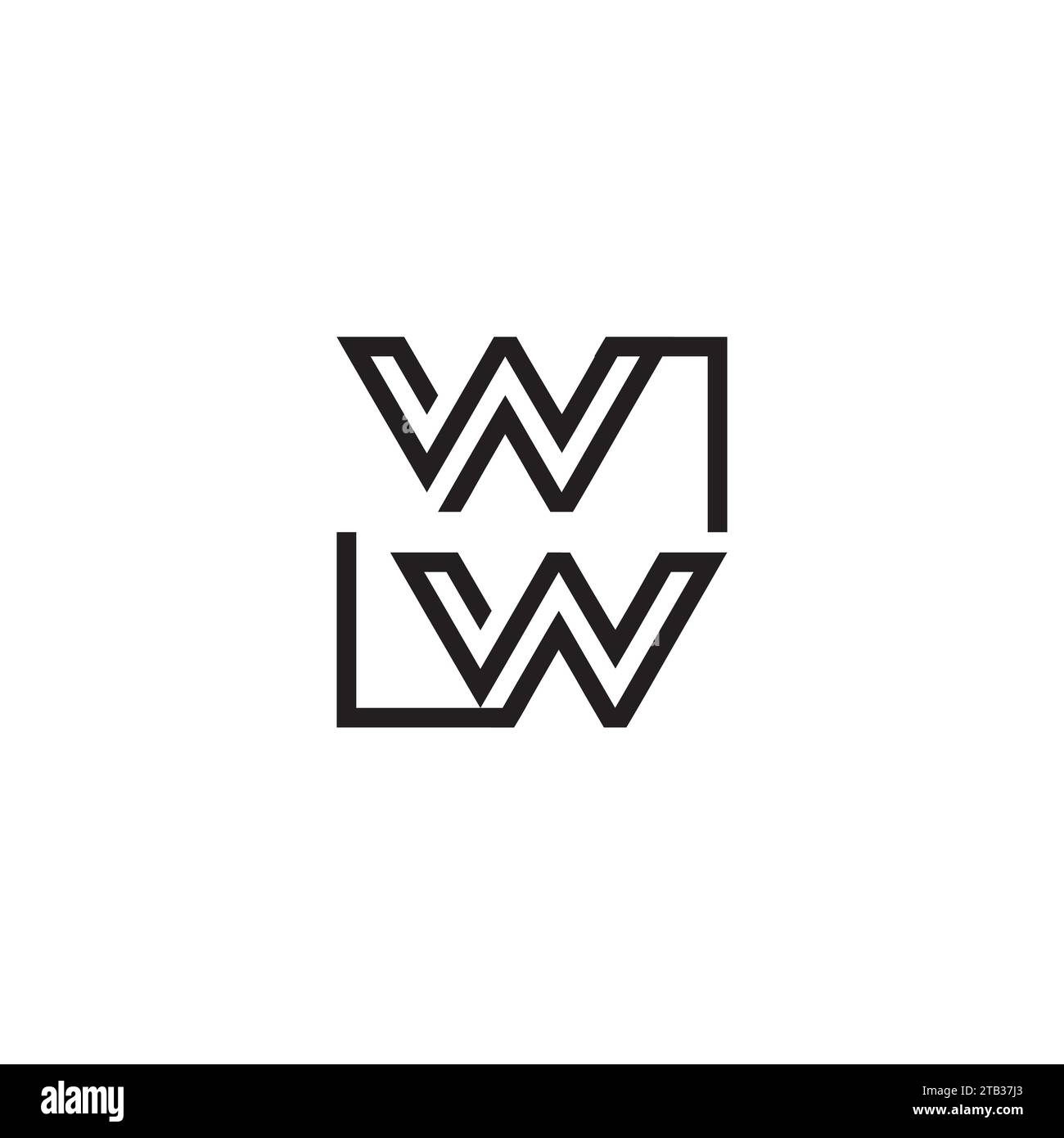 WW initial logo letters in high quality professional design that will ...