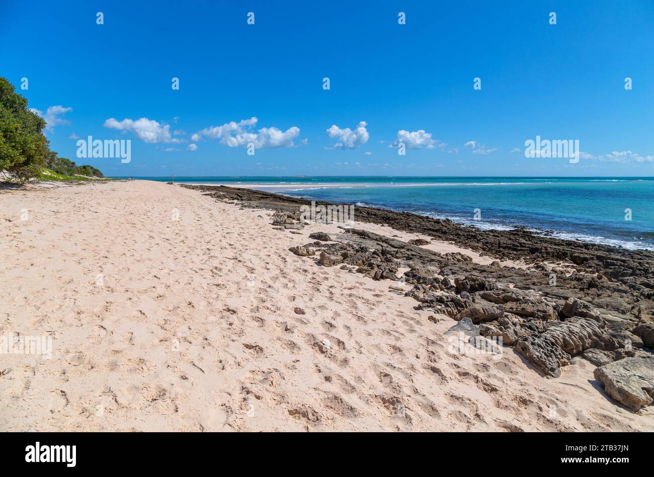 Pristine beach in Inhaca Island outside Maputo, Mozambique Stock Photo ...