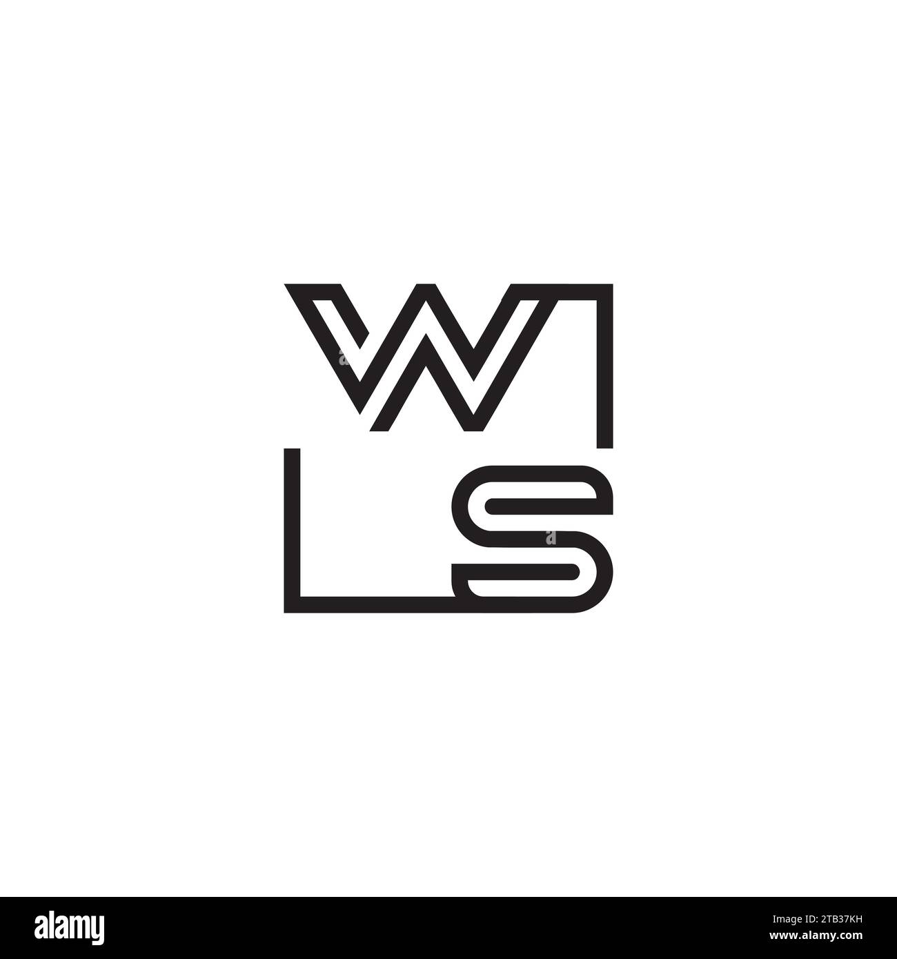 Ws clothing logo hi-res stock photography and images - Alamy