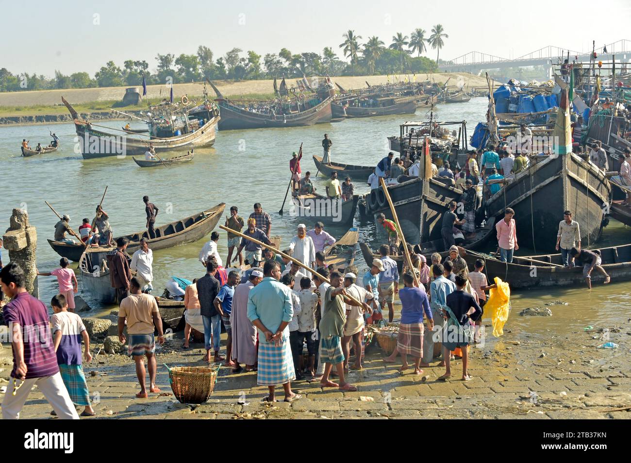 Cox's Bazar. 4th Dec, 2023. This photo taken on Dec. 1, 2023 shows a ...