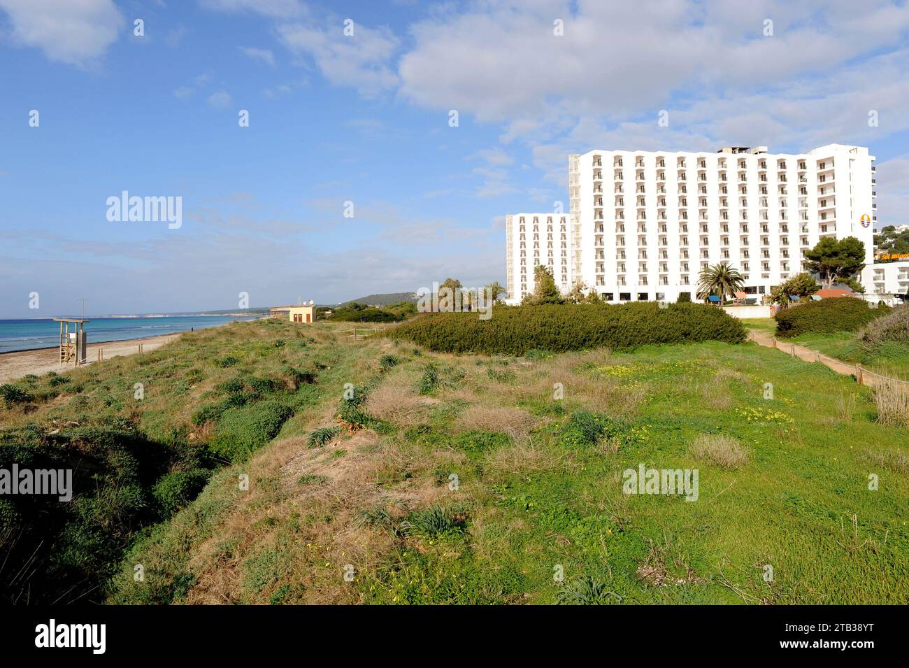 Son Bou beach. Alaior, Minorca Biosphere Reserve, Balearic Islands ...