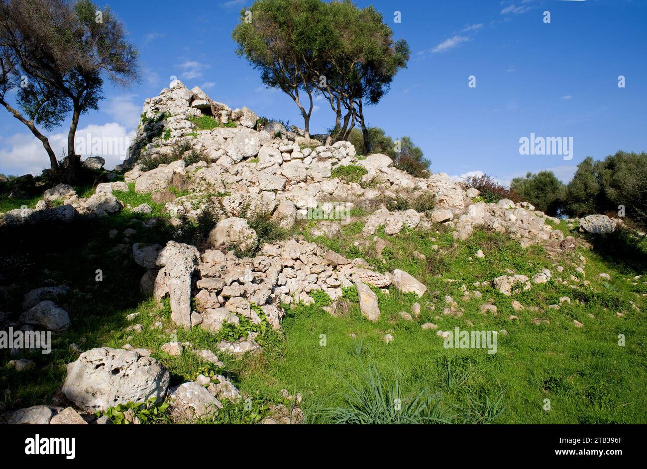 Talati de Dalt, Talaiotic age talaiot. Mao or Mahon municipality ...