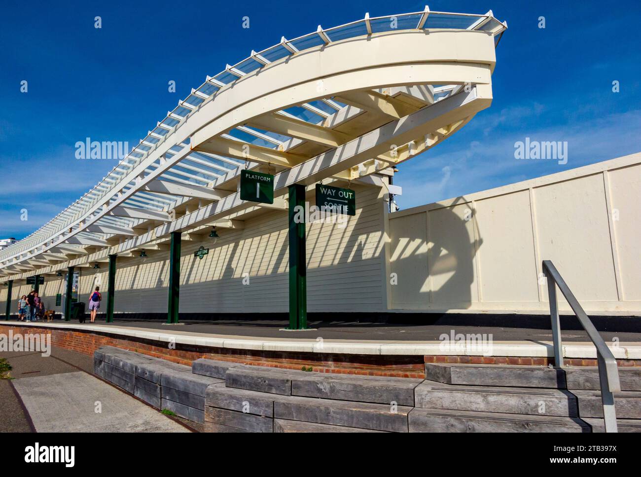 Folkestone Harbour Railway Station in Kent south east England UK which ...