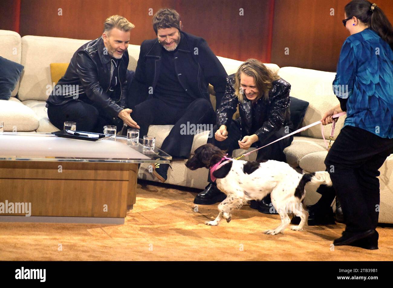 Gary Barlow, Howard Donald und Mark Owen von Take That mit ...