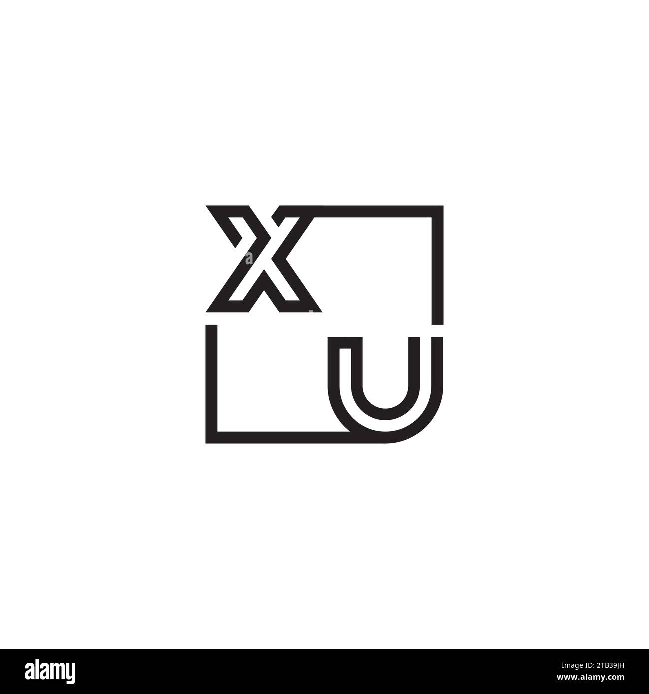 Xu letters Stock Vector Images - Alamy
