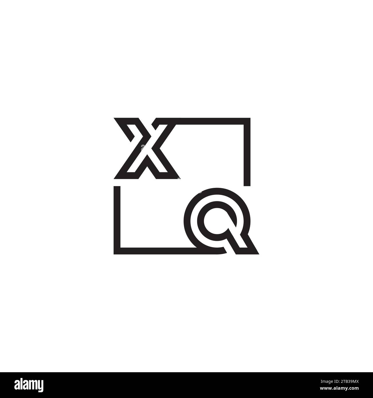 XQ initial logo letters in high quality professional design that will ...