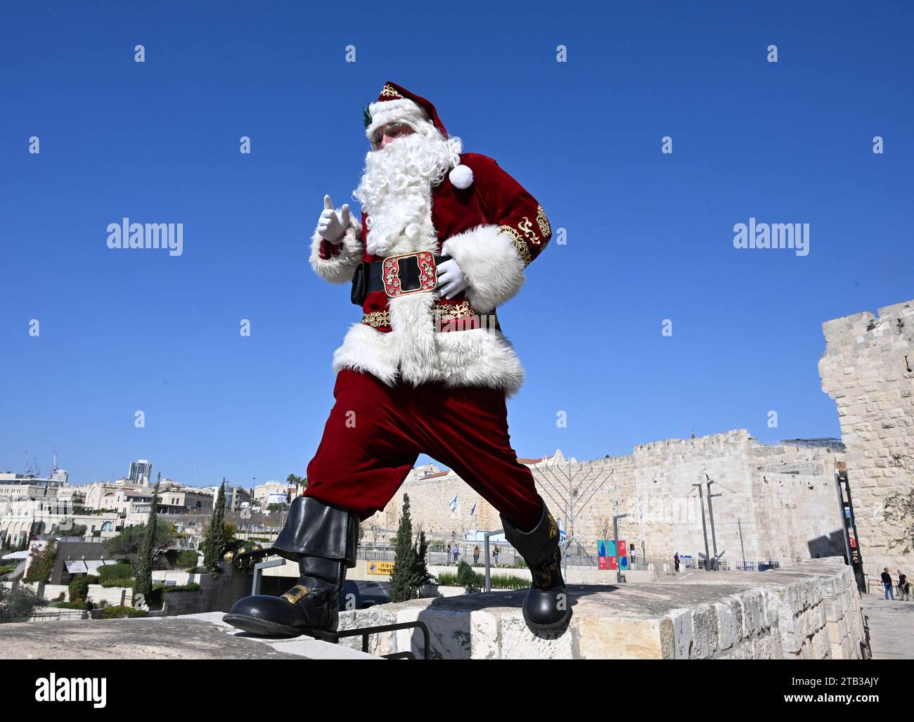 Old City Jerusalem, Israel. 04th Dec, 2023. Palestinian Christian Issa ...