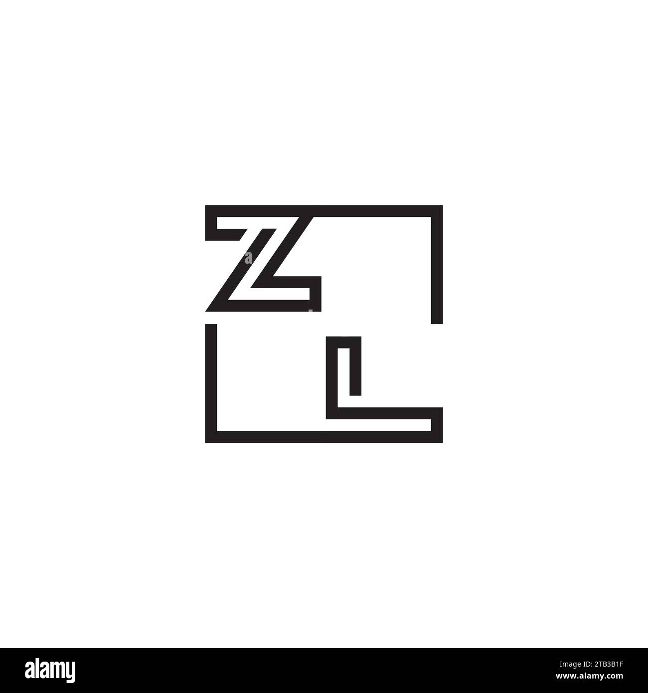 ZL initial logo letters in high quality professional design that will ...