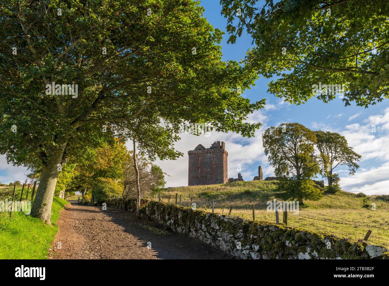 Medieval Balvaird Castle in Perthshire, Scotland. Autumn (September ...