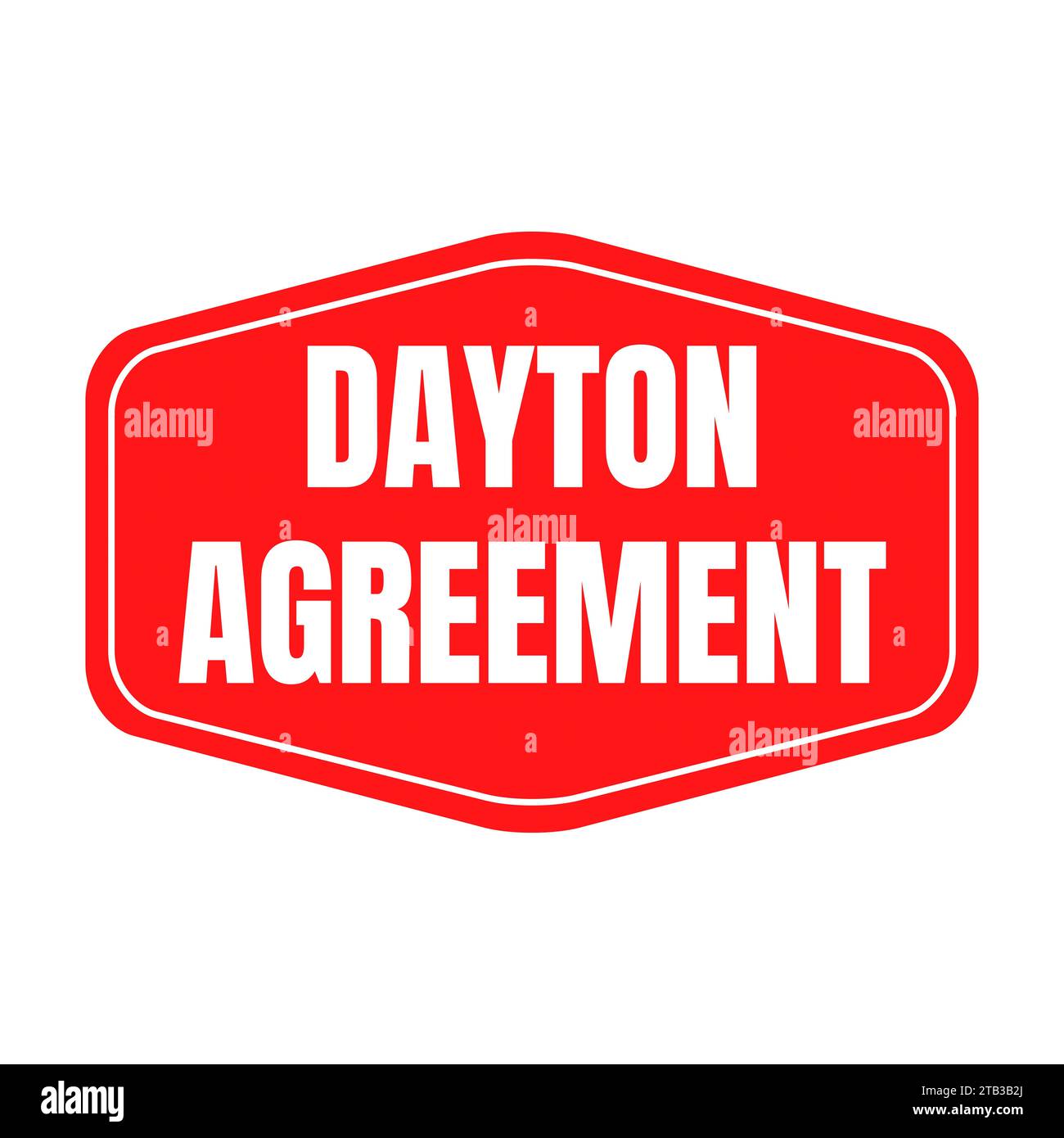 Dayton agreement symbol icon Stock Photo - Alamy