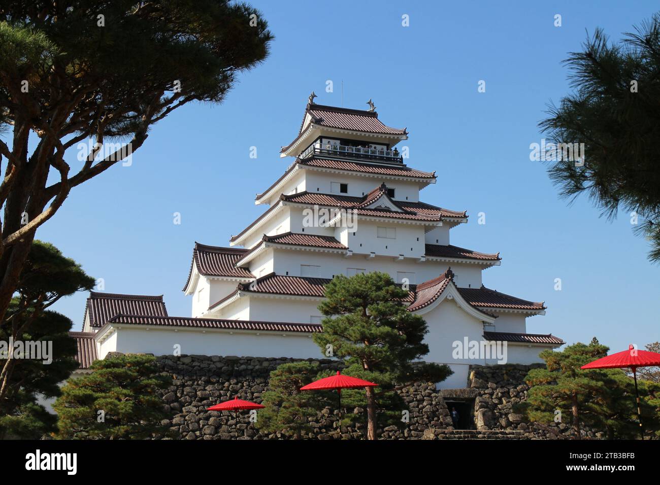 Tsurugajo Castle in Aizuwakamatsu, Fukushima, Japan Stock Photo - Alamy