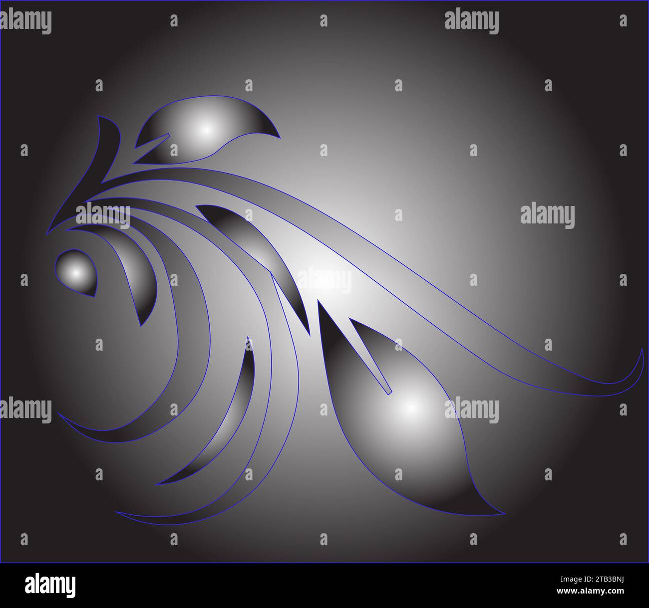Gradient gold flower border hi-res stock photography and images - Alamy