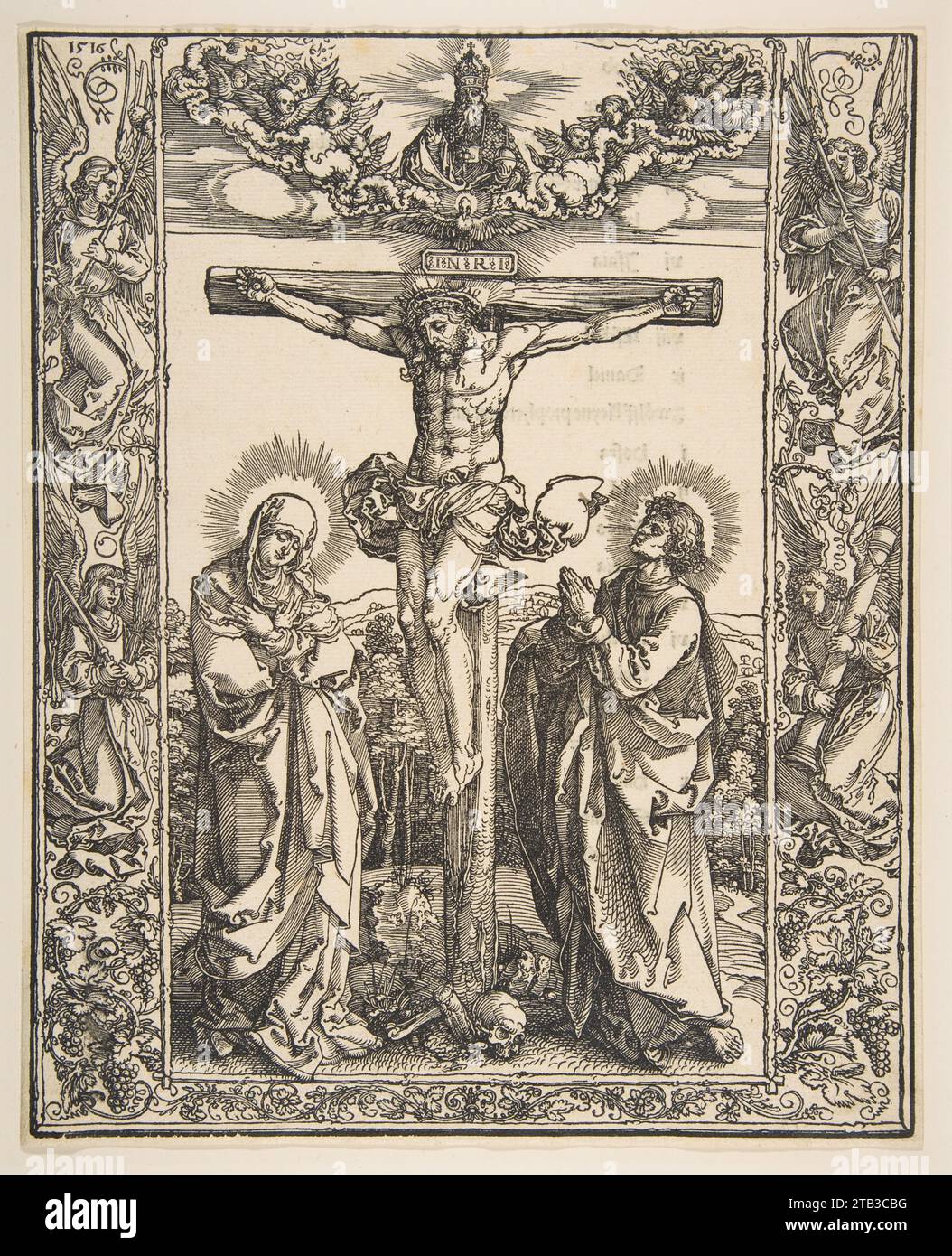 Christ on the Cross between the Virgin and Saint John 1921 by Albrecht Durer Stock Photo - Alamy