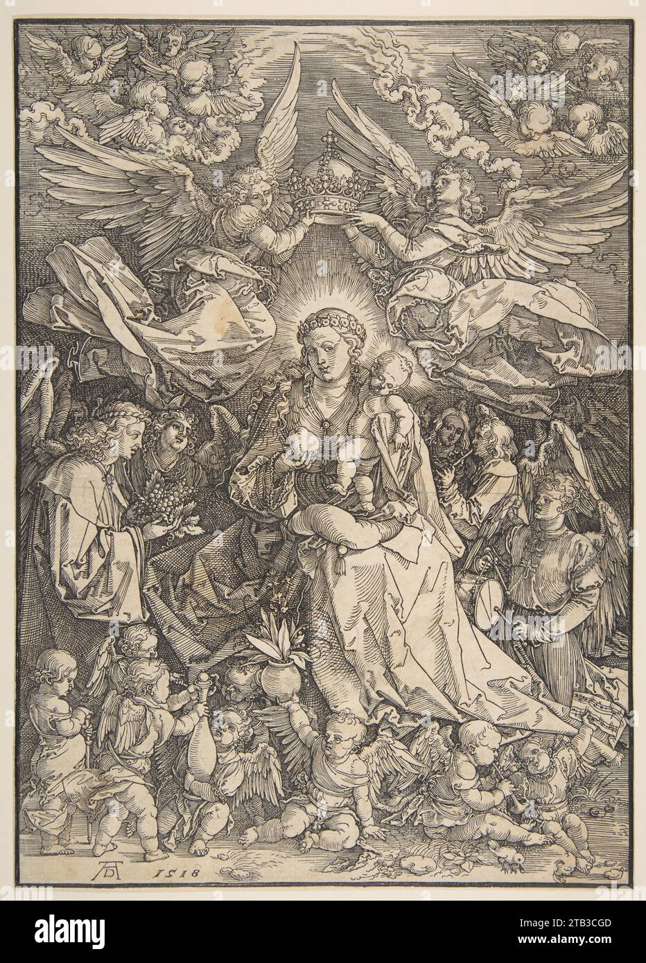 Virgin mary surrounded angels jesus hi-res stock photography and images ...