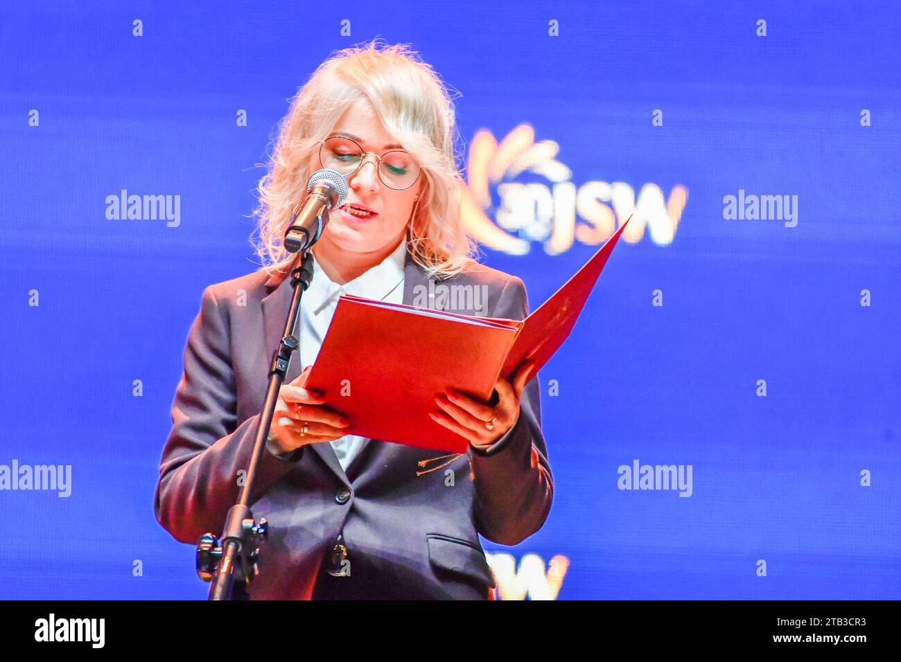 Minister of State Assets Malgorzata Malek during the celebration of ...